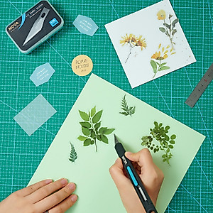 Nova 121PCS Premium Craft & Hobby Knife Set, 1 Precision Knife with 120 SK2 #11 Hobby Blade Refill, Combination of Safety Art Knife and Sharp blades for Leather Art, Scrapbooking, Foam, Clay, Carving.