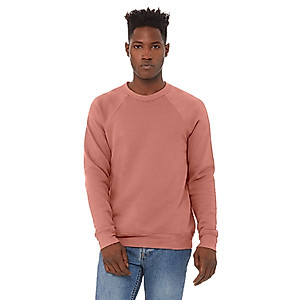 Bella + Canvas 3901 Unisex Sponge Fleece Crewneck Sweatshirt Mauve