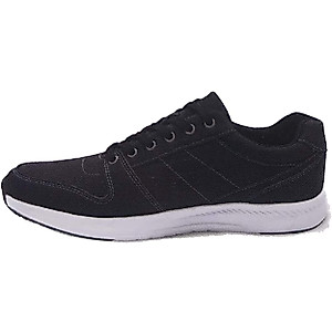 Weatherproof Vintage Men's Russell Tennis Shoe Sneakers (Black, Numeric_10_Point_5)