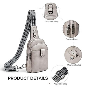 Rotora Small Sling Bag for Women Crossbody Purse, Crossbody Bags for Women Trendy, Fanny Pack Crossbody Chest Bag for Men