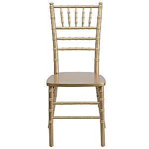 Flash Furniture HERCULES Series Gold Wood Chiavari Chair