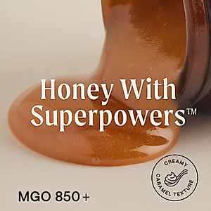 Manukora Raw Manuka Honey, MGO 850+ from New Zealand, Non-GMO, Monofloral, Traceable from Hive to Hand, Daily Digestive & Immune Support - 250g (8.82 Oz)