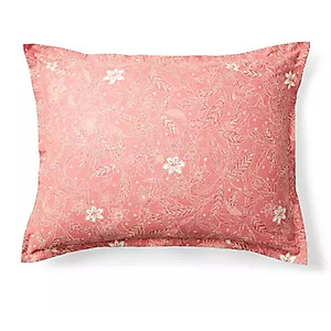 Lauren Ralph Lauren Isla Floral 3 Pc Full Queen Duvet Cover Set Dusty Rose Pink Brick Cream (Queen (U.S. Standard))