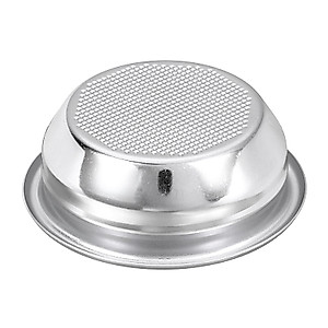 uxcell 1Pcs 58mm Coffee Filter Basket, 2-Cup Stainless Steel Reusable Espresso Coffee Machine Bowl Baskets Replacement
