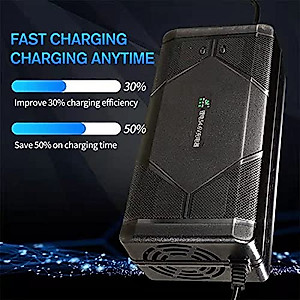 TCTYALR 370W Power 60v 72v 84v 5a Electric Bike bicycke Scooter Golf cart Lithium Battery Charger 48V Lithium ion Charger