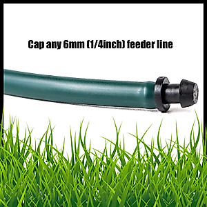 Drip Irrigation Plugs (50 pcs) and Hole Punch Tool (1 pcs): Goof Plugs for Hose or Tubing End Caps - Puncture to Insert Fittings and Parts