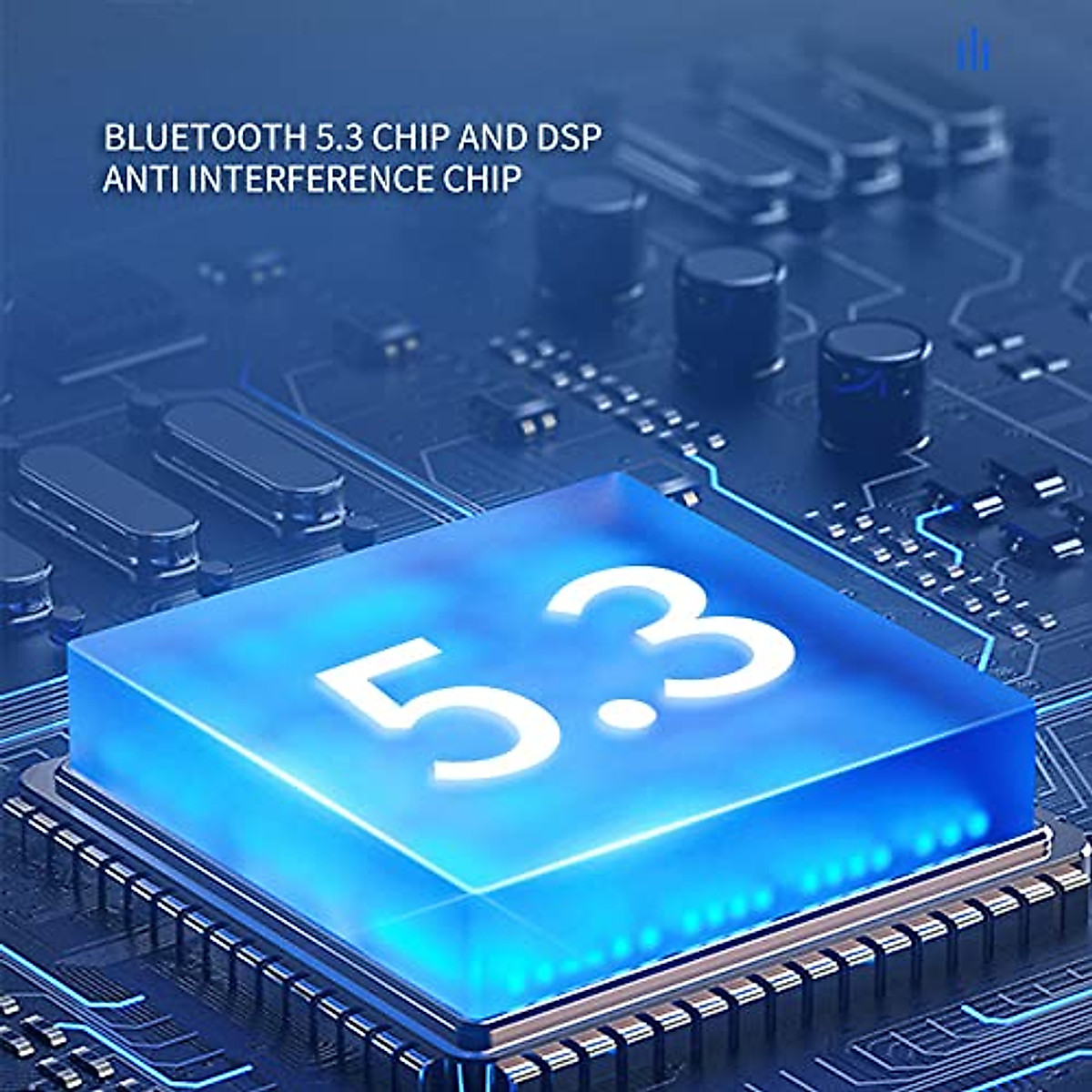 Dmnzoey Bluetooth Headset in-Ear Earbuds Physical Noise Reduction Headphones Bluetooth 5.3 Fast and Stable Connection for Sports Black