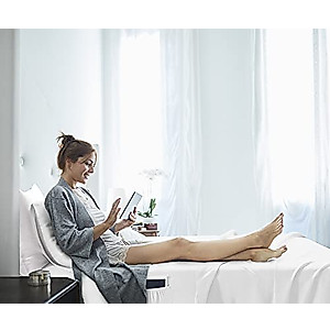 Comfort Spaces Bed in A Bag - Trendy Casual Design Cozy Comforter with Complete Sheet Set with Side Pocket, All Season Cover, Matching Shams, Queen, Nina, Leaf Yellow/Grey 9 Piece