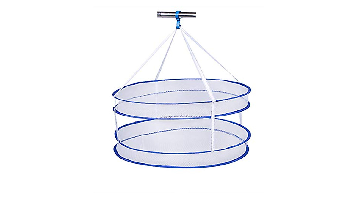 DurReus 2-Layer Mesh Drying Rack for Herbs & Clothes