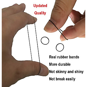 Mini Rubber Bands, Soft Elastic Bands, Premium Small Tiny Black Rubber Bands for Kids Hair, Braids Hair, Wedding Hairstyle (1000 Pieces, Black)