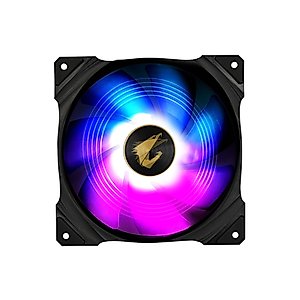 Gigabyte GP-AR140RFAN - AORUS 140mm Sleeve Bearing ARGB Computer Case Fan, Black