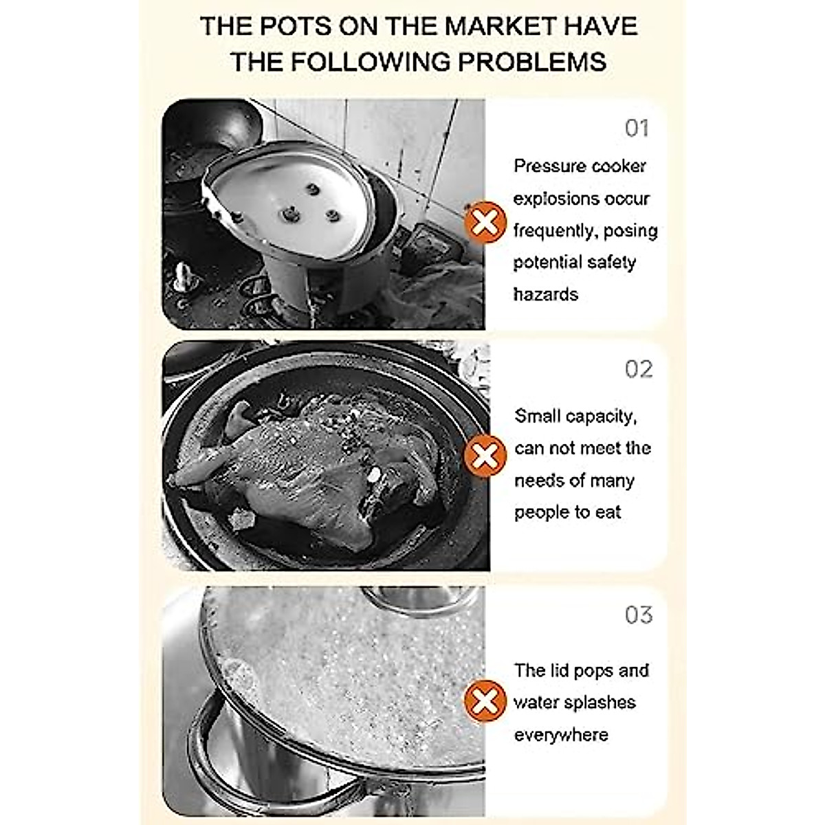 2023 New Multifunctional Plumpy Non-stick Micro Pressure Pot,Multifunctional Plumpy Non Stick Micro Pressure Pot,Pumpkin Micro Pressure Pot, Easy To Clean Micro Pressure Cooker for Kitchen (Orange 8L)