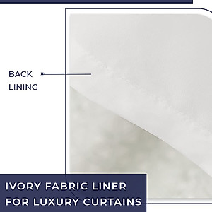 Decoberry Opaline - Set of 2 Curtains - Mint Green Triangle Pattern, Light& Sound Filtering Design, Thermal Insulation - Modern Design with Grommet Heading, 52" X 84"