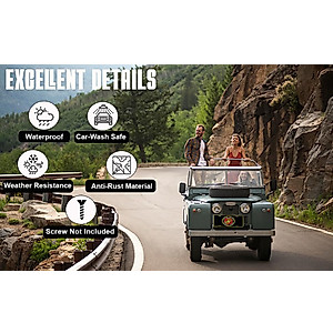 License Plate with United States Marine Corps (USMC) Logo. Standard Size 6" x 12", License Plate of Cars, SUVs, Trucks and minivans Aluminum 4 Holes|Universal fits Officially Licensed