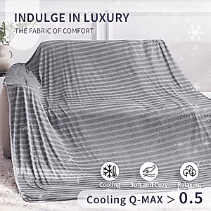 Guohaoi Cooling Blanket (90"x90"Queen Size) for Hot Sleepers and Night Sweats,100% Oeko-Tex Certified,Arc-Chill Q-Max >0.5 Cool Fiber,Ultra Cold Breathable,Comfortable,All-Season.