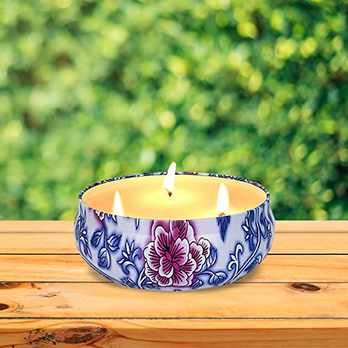 Outdoor and Indoor Citronella Candles, 13.5 oz Scented Candle Set, 3 Jars Candles for Patio Garden Party Yard Home Bedroom, Valentine's Day Gift, Birthday Gift.