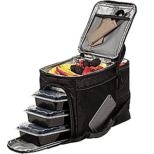 Meal Prep Containers - Food Storage Prep Containers Certified BPA-free - Portion Control, Reusable, Washable, Microwavable Plastic Containers with Lids Bento Box (7 Pack, 1 Compartment, 28 Ounce)