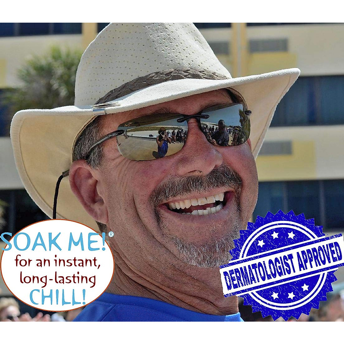 Aussie Chiller Outback Bushie – Perforated Hat for All Seasons/Made in Australia (Grey, Large)