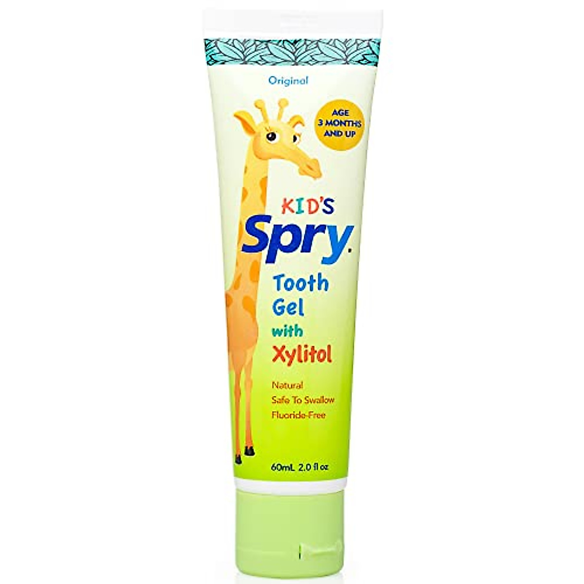 Xlear - Spry Kid's Tooth Gel with Xylitol, Original Flavor 2 oz Tube,Pk of 4