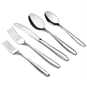 Jekiyo 18/10 Stainless Steel Flatware Sets, Heavy Duty Silverware 30-Piece