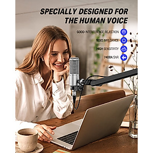 Donner Condenser Microphone, Recording Microphone for Vocal, Instruments & Music, Podcast XLR Microphone for Beginners with Pop Filter, Shock Mount, Optimized Frequency, Ideal for Home Studio, DC-20