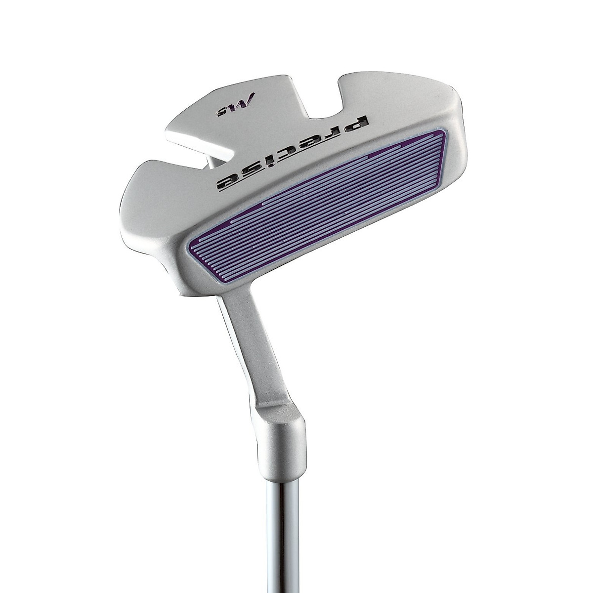 Precise M5 Ladies Womens Complete Right Handed Golf Clubs Set Includes Titanium Driver, S.S. Fairway, S.S. Hybrid, S.S. 5-PW Irons, Putter, Stand Bag, 3 H/C's Purple (Right Hand Petite Size -1")