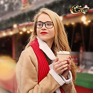 Happy Store CN12 Casual Fashion Basic Square Frame Clear Lens Eye Glasses for Women Men Matte Black