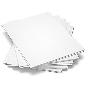 GOTIDEAL Canvas Boards, 8x10" inch Set of 10,Gesso Primed White Blank Canvases for Painting - 100% Cotton Art Supplies Canvas Panel for Acrylic Paint, Pouring, Oil Paint, Watercolor, Gouache