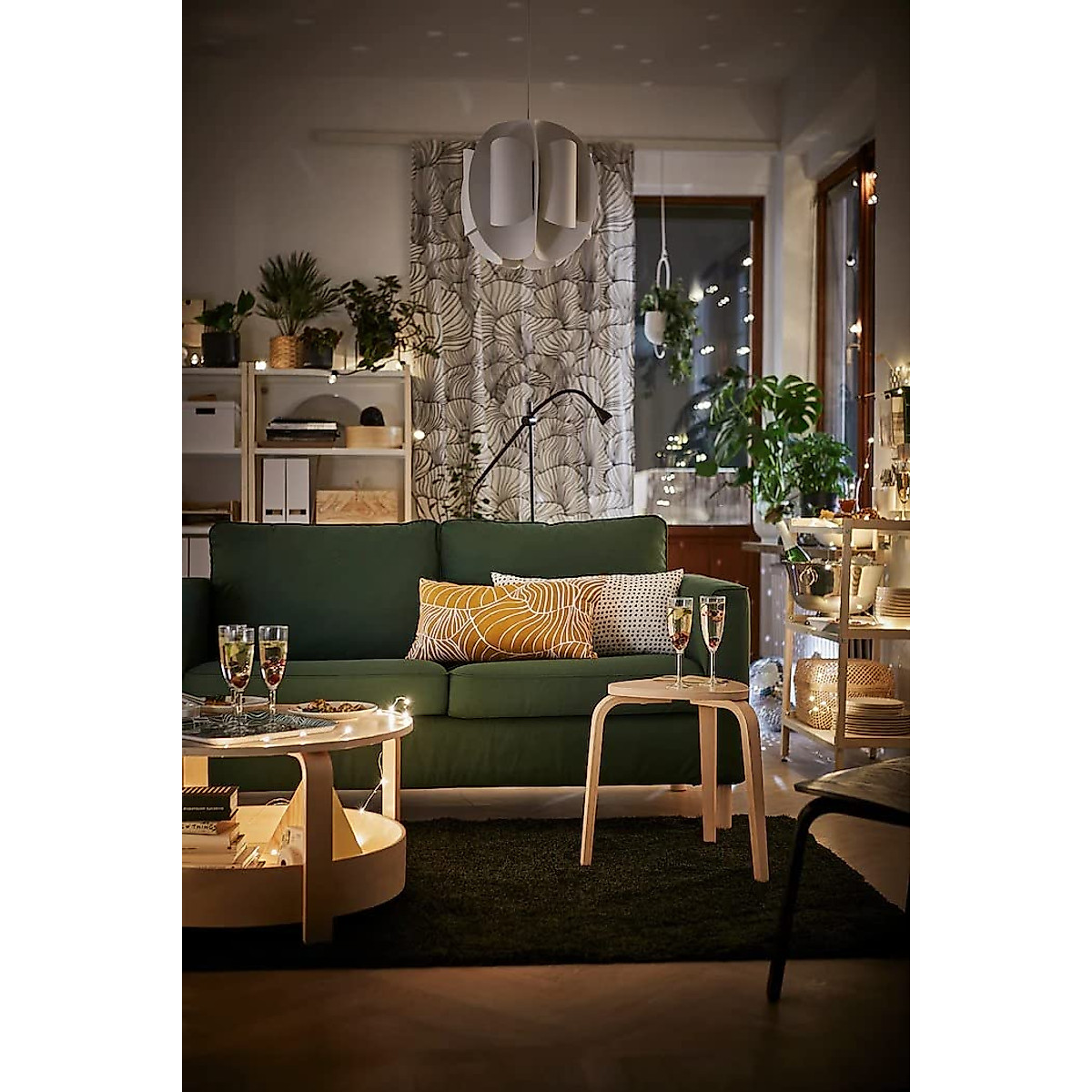 IKEA Stackable/ Triangular-Shaped/3-Legged Stool with Bent Legs (Birch)