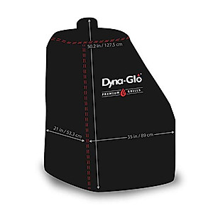 Dyna-Glo DG1176CSC Premium Vertical Offset Charcoal Smoker Grill Cover, Black
