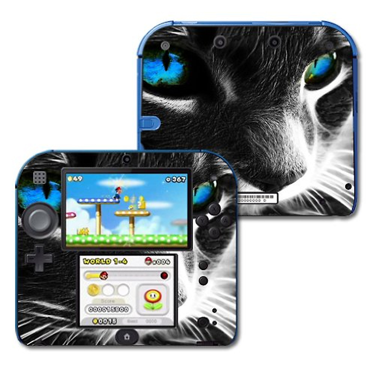 MightySkins Skin Compatible with Nintendo 2DS - Cat | Protective, Durable, and Unique Vinyl Decal wrap Cover | Easy to Apply, Remove, and Change Styles | Made in The USA