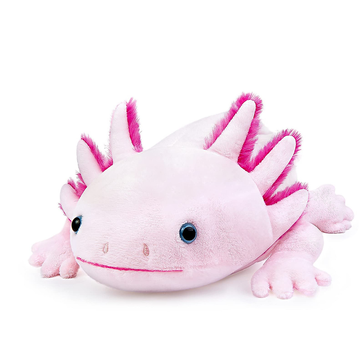 ZHONGXIN MADE Simulation Axolotl Plush - Super Large 30Inch Pink Axolotl Stuffed Animal, Realistic Cute Pink Reptilian Toys Real Plushie Large Weighted, Unique Plush Gift Collection for Kids