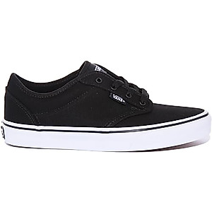 Vans Low-Top Sneakers, Canvas/Black/Black, 3 US Unisex Little Kid