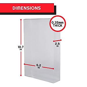 EVORETRO Action Figure Display Box Case Protector for Marvel Legends Series 6 inches Action Figure Toy Boxed -10 Pack - Ultra Clear PET Plastic, Scratch Resistant Protective Cases