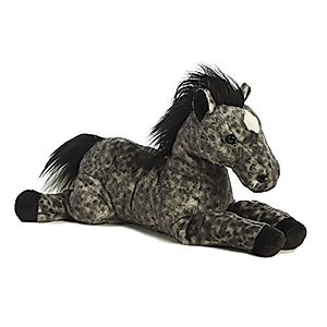Aurora® Adorable Flopsie™ Jack™ Stuffed Animal - Playful Ease - Timeless Companions - Gray 12 Inches