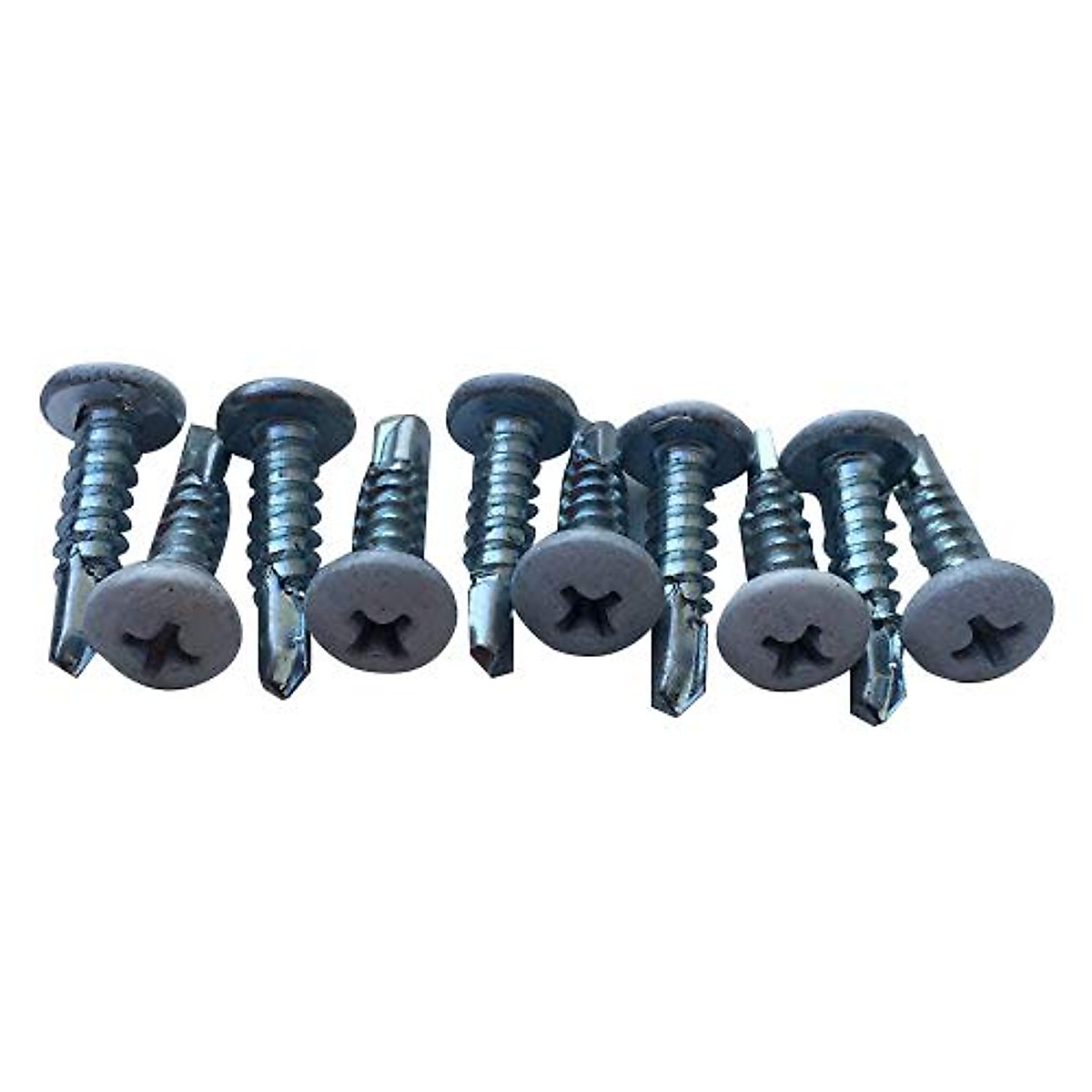 Lockoff Brand Colored Self-Tapping Lacrosse Head Screws - 10 Pack in White Color