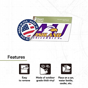 Desert Cactus Ashland University Eagles Vinyl Decal Laptop Water Bottle Car Scrapbook Sticker (IND 00006)