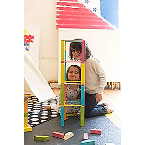 8 Piece Tegu Pocket Pouch Magnetic Wooden Block Set, Sunset