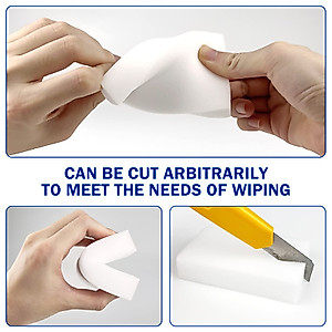 SHJADE Magic Sponges Cleaning Eraser, 100 Pack Melamine Foam Cleaning Pads, Multi-Functional Household Cleaning Sponges for Kitchen, Bathroom, Bathtub, Sink, Furniture, Wall Cleaner