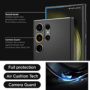 Spigen Thin Fit Designed for Galaxy S23 Ultra Case (2023) - Black