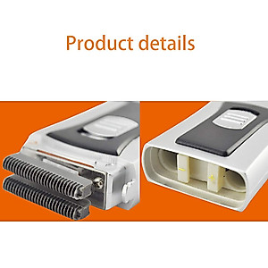 Electric Shavers for Men, Mens Beard Electric Shaver, Cordless Metal Double Shaver, Wet Dry Trimming Mini Travel Beard Home Washable Razor