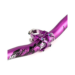 Bike Stem 31.8 * 35mm Short Gradient Bicycle Handlebars Riser Lightweight CNC Aluminum 28.6 for Mountain Bike Enduro Trail AM XC (Black Gradient Red)