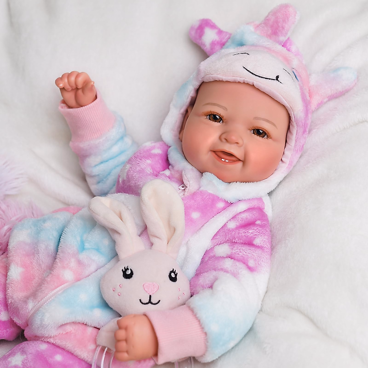 BABESIDE Baby Dolls, 17inch Large Realistic Cute Soft Body Baby Doll Real Life Baby Dolls with Accessories for 3+ Year Old Girls Gifts, Pretend Play, Collection