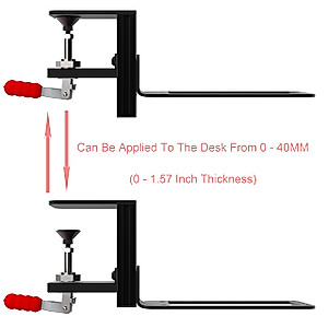Hikig Steel Clamp-on Joystick Mount Designed ONLY for Logitech G Extreme 3D PRO Joystick for Windows, Adjustable Durable Steel Desk Mount Holder for Flight Joystick (Flight Joystick Not Included)