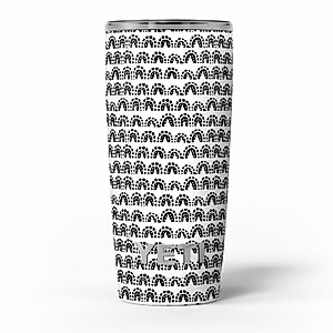 Design Skinz Semi-Circle Glyphics with Translucent Backing - Skin Decal Vinyl Wrap Kit Compatible with The Yeti Rambler Cooler Tumbler Cups