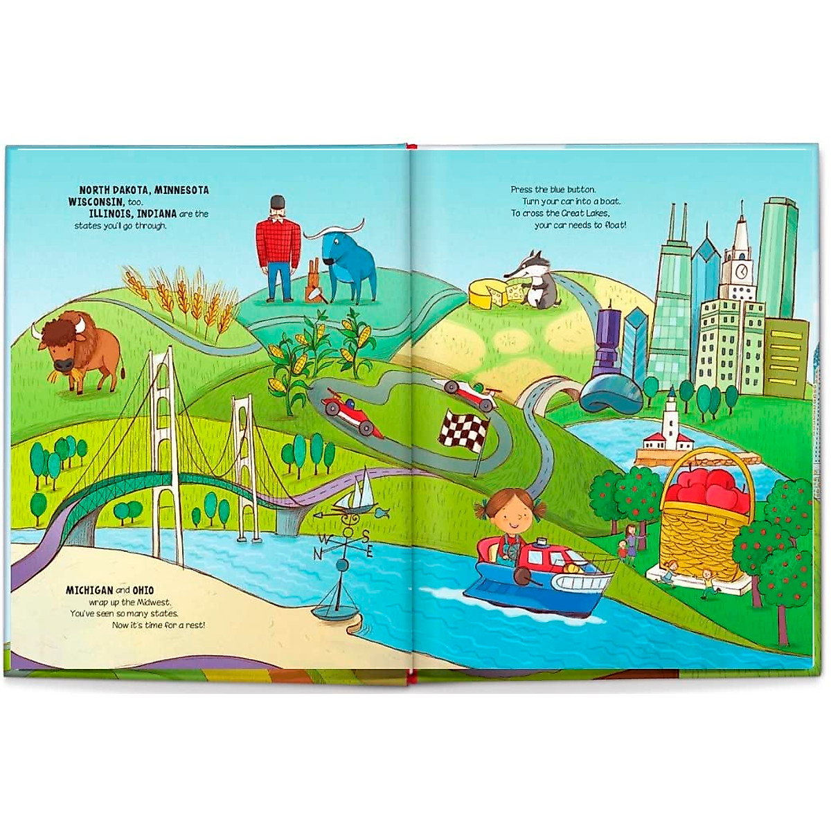 USA Road Trip - Personalized Children's Story - I See Me! (Hardcover)