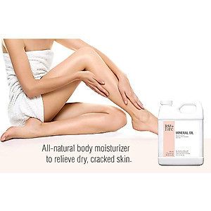 Raw Plus Rare Vegan Food Grade Mineral Oil, Safe for Wood Cutting Board, Butcher Block, Bamboo Cutting Board, and Knife Blade Oil, Cast Iron Tools Conditioner 32 oz