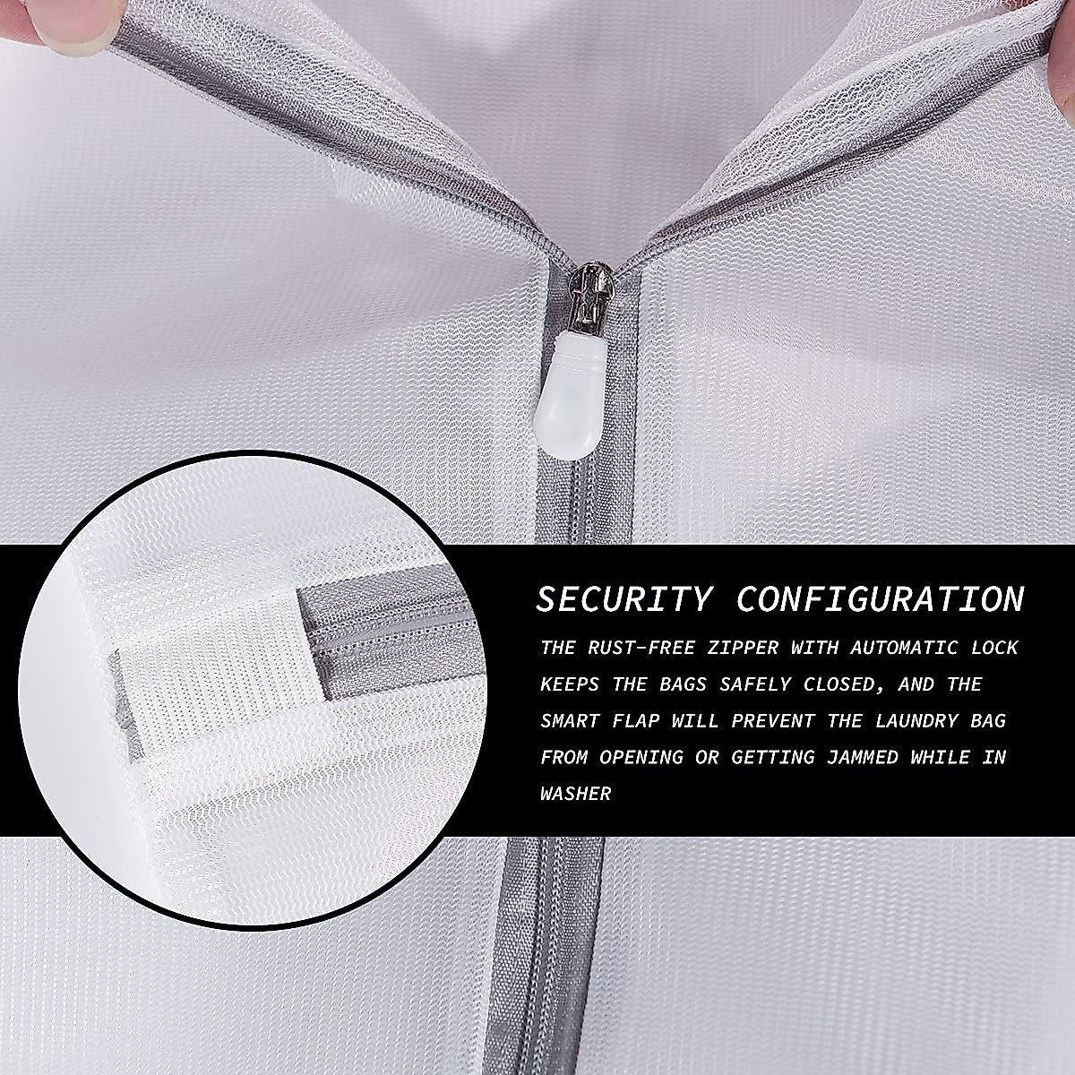 SUERIV Mesh Laundry Bags,Laundry Bags Mesh Wash Bag for Washing Machine-Supper Zipper Net Laundry Bag,Lingerie,Sweater,Garment,Undergarment Large Size(16 x20 inch),Pack of 4