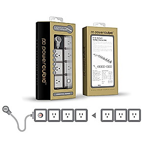 OneAdaptr Stack 6 US AC Outlet Surge Protector - Detachable & Interchangeable 6 AC Outlet Power Strip
