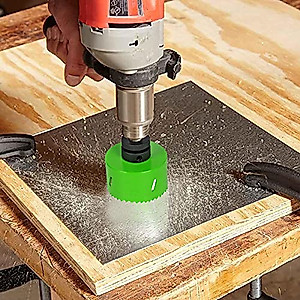 HLOFIZI 6-1/4 Hole Saw 6.25 Bit HSS Bi-Metal Cutter for Wood Metal Drywall Sheetrock Plastic with 1.5 Inch Deep